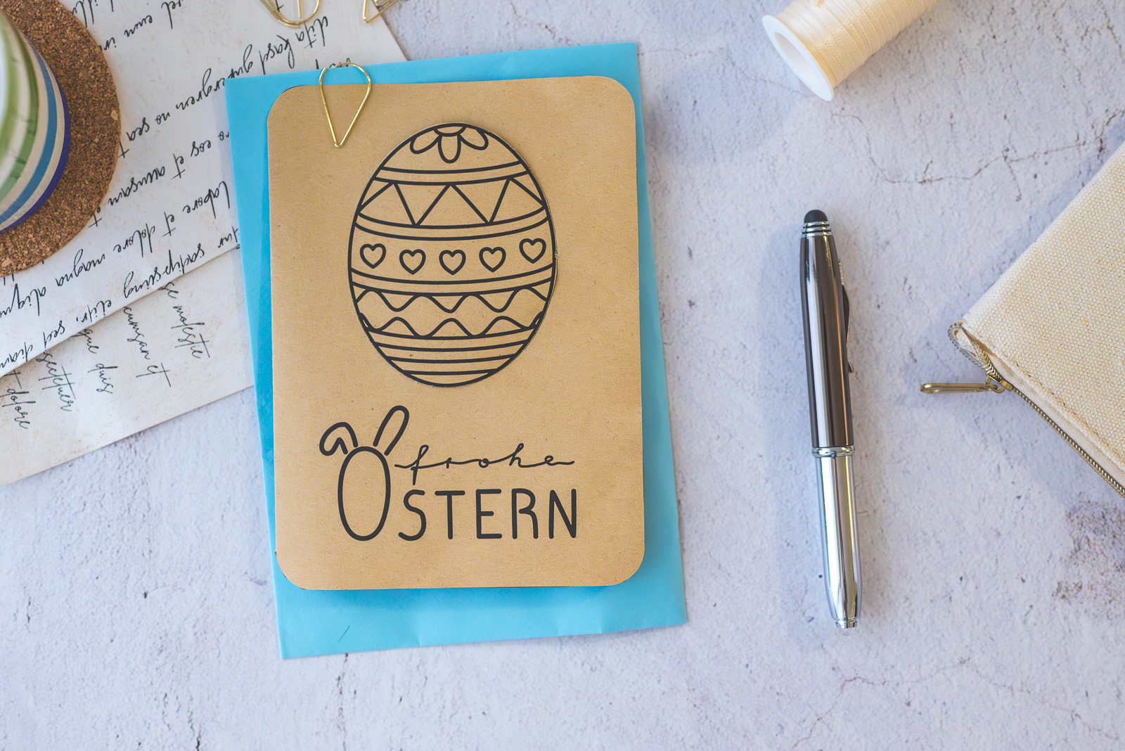 Osterkarte mit Kindern basteln - Spaß für alle Familienmitglieder